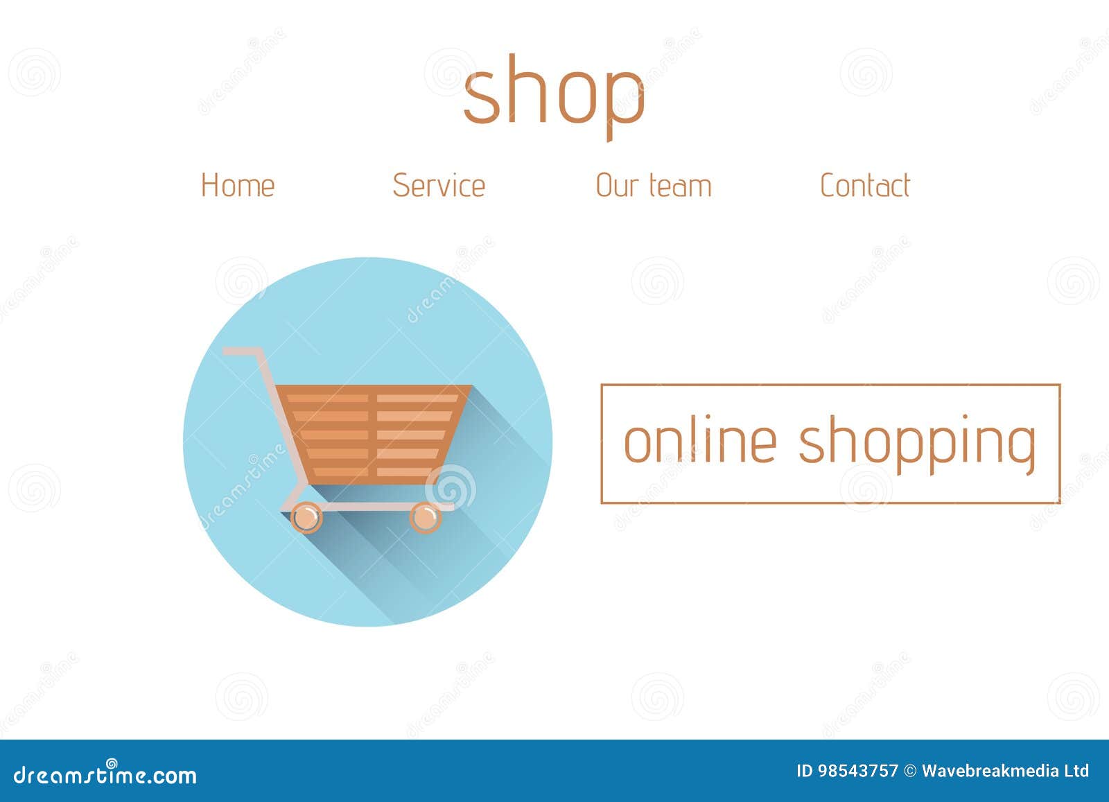Online shopping interface stock illustration. Illustration of sale ...