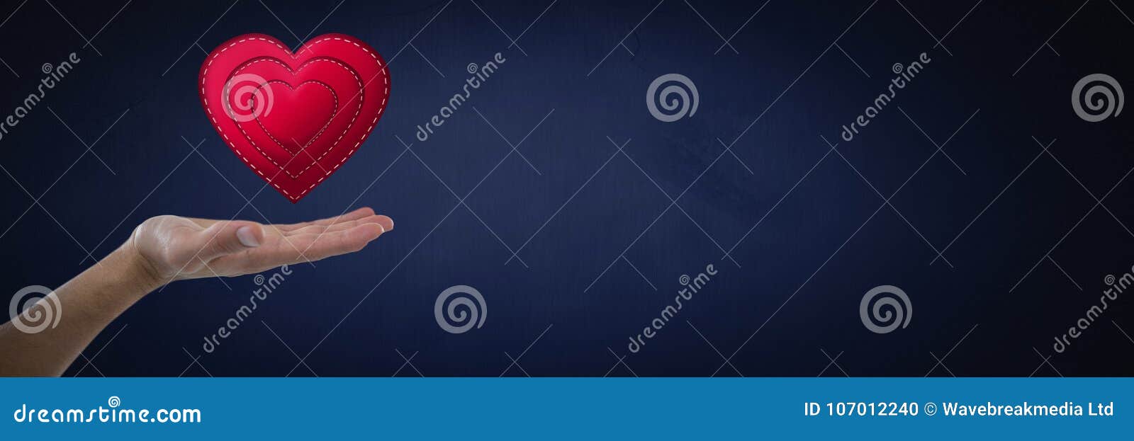 Open hand and heart stock illustration. Illustration of gray - 107012240