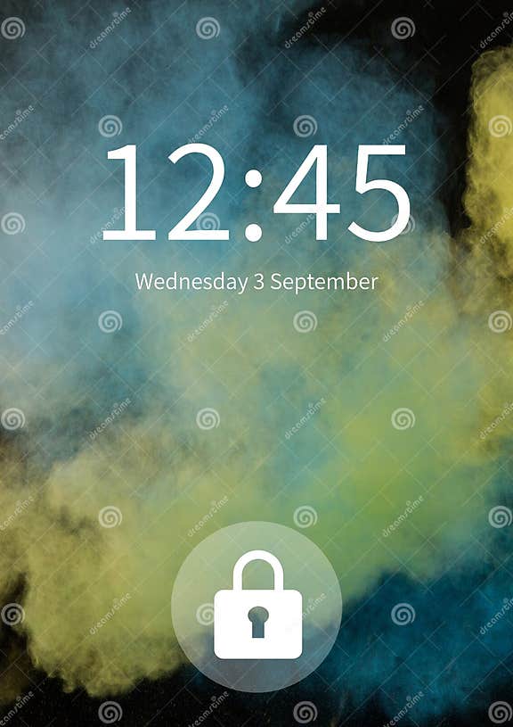 Phone Blocked Screen Interface Stock Illustration - Illustration of ...