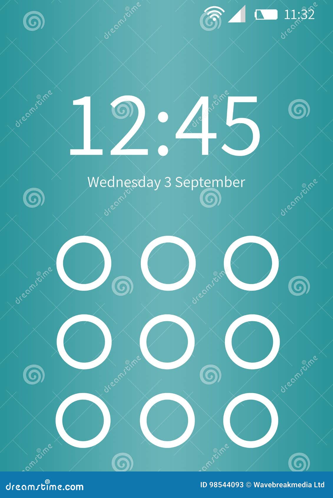Phone Blocked Screen Interface Stock Illustration - Illustration of ...