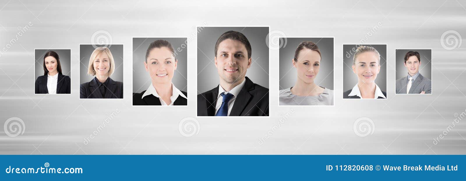 Portrait Profiles of Different People Stock Photo - Image of business ...