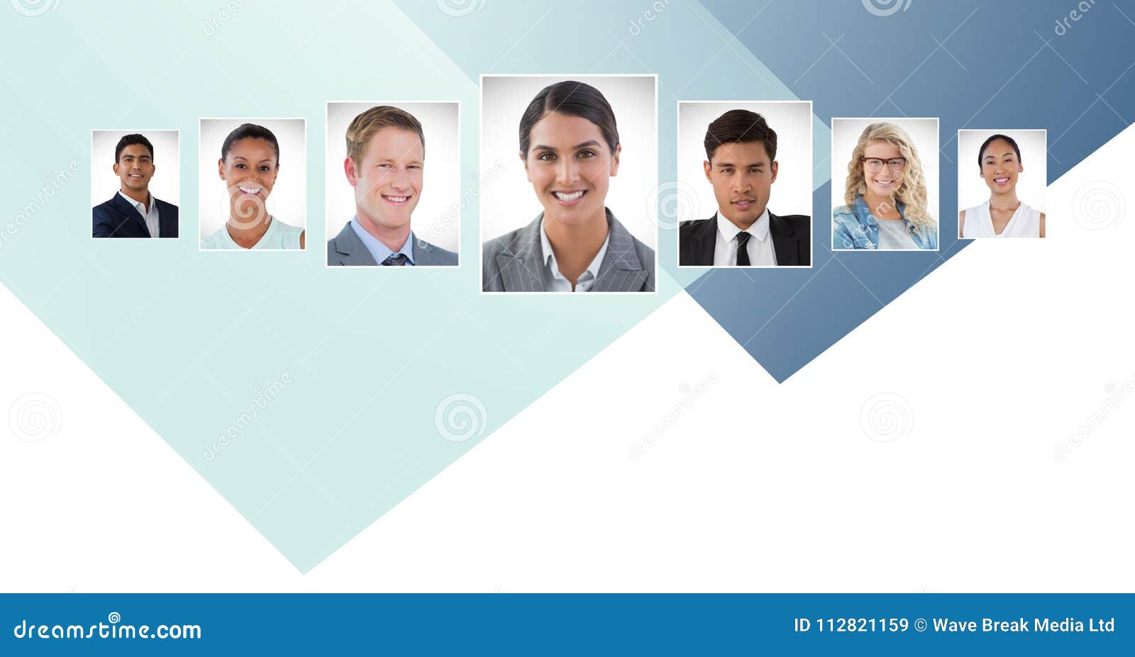 Portrait Profiles of Different People Stock Image - Image of collage ...