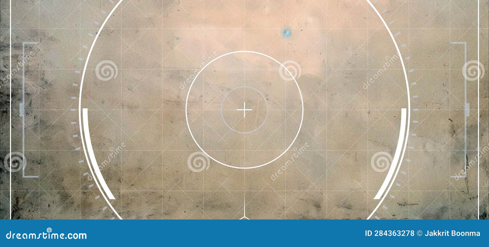 A Digital Composite of Target Against Grey Background with Vignette and ...