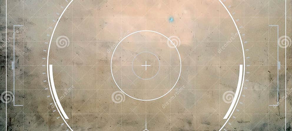 A Digital Composite of Target Against Grey Background with Vignette and ...