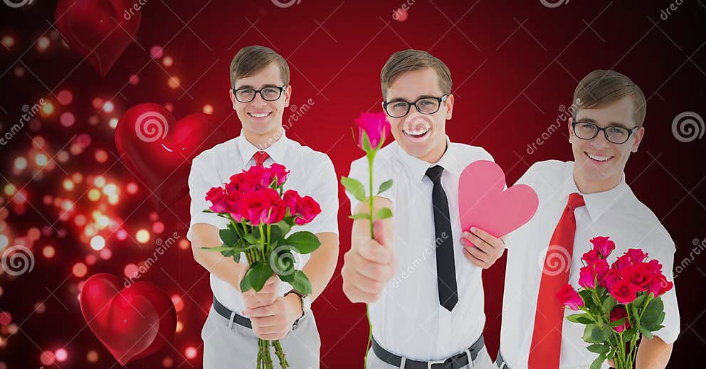 Digital Composite of Three Nerds Stock Image - Image of digital, chic ...