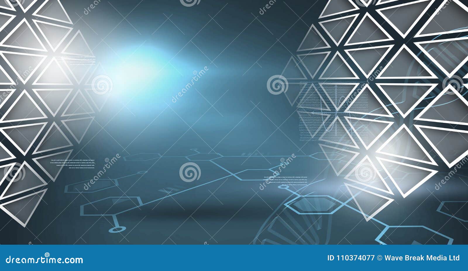 Triangle Patterns with Science Background Stock Illustration ...