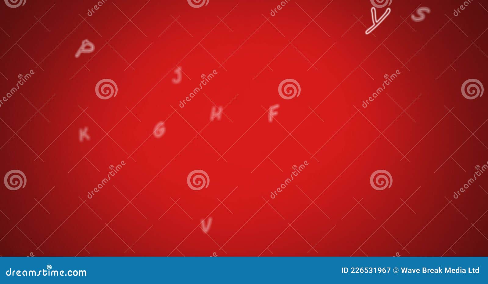 Digital Composition of Multiple English Language Alphabets Floating ...