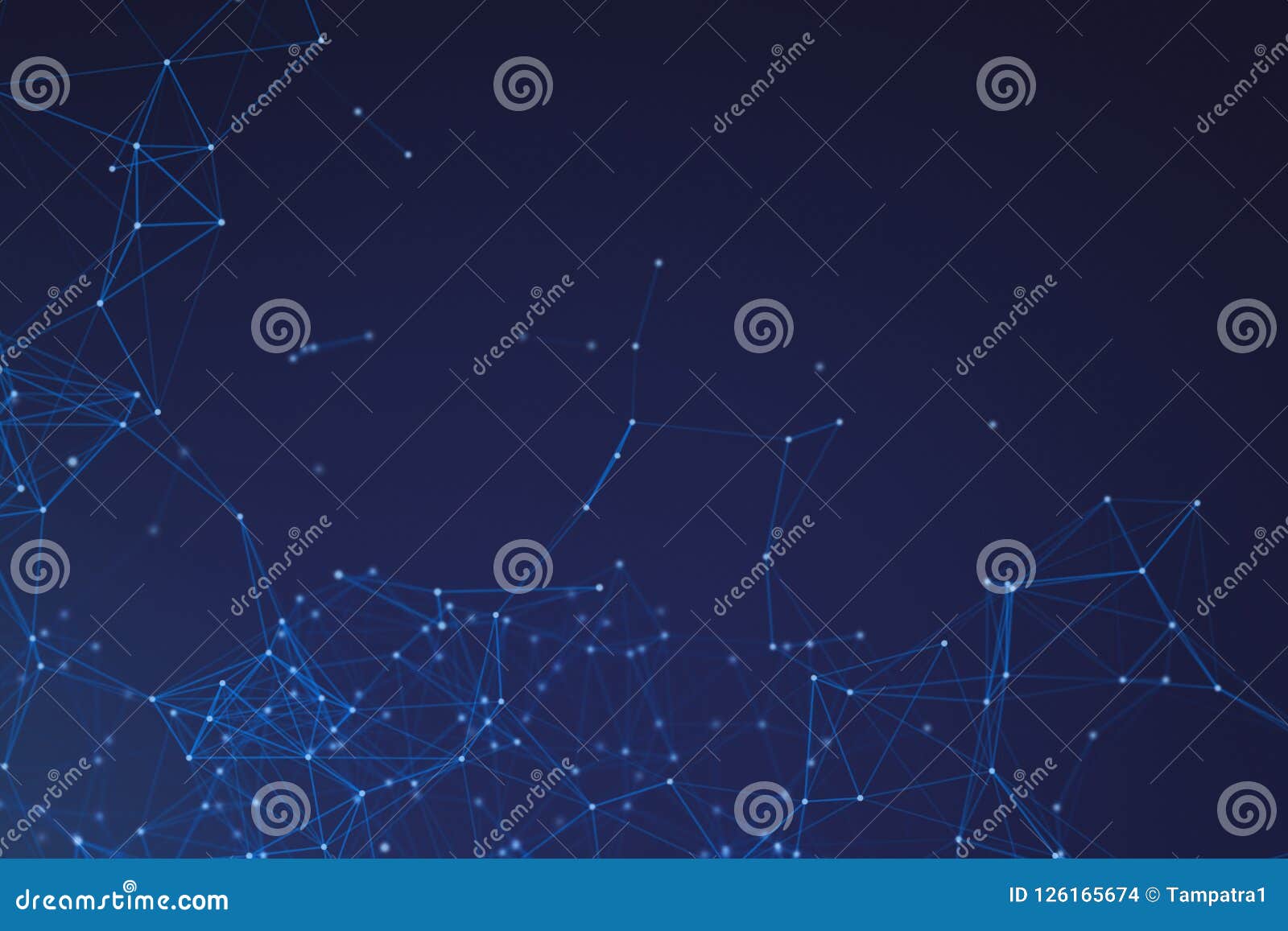 Digital Computer Data and Network Connection Triangle Lines and Stock ...