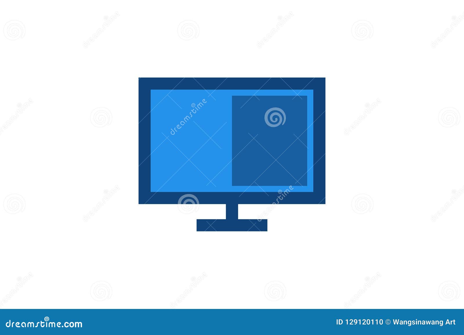 Digital Computer Flat Designs Design Inspiration Isolated on White ...