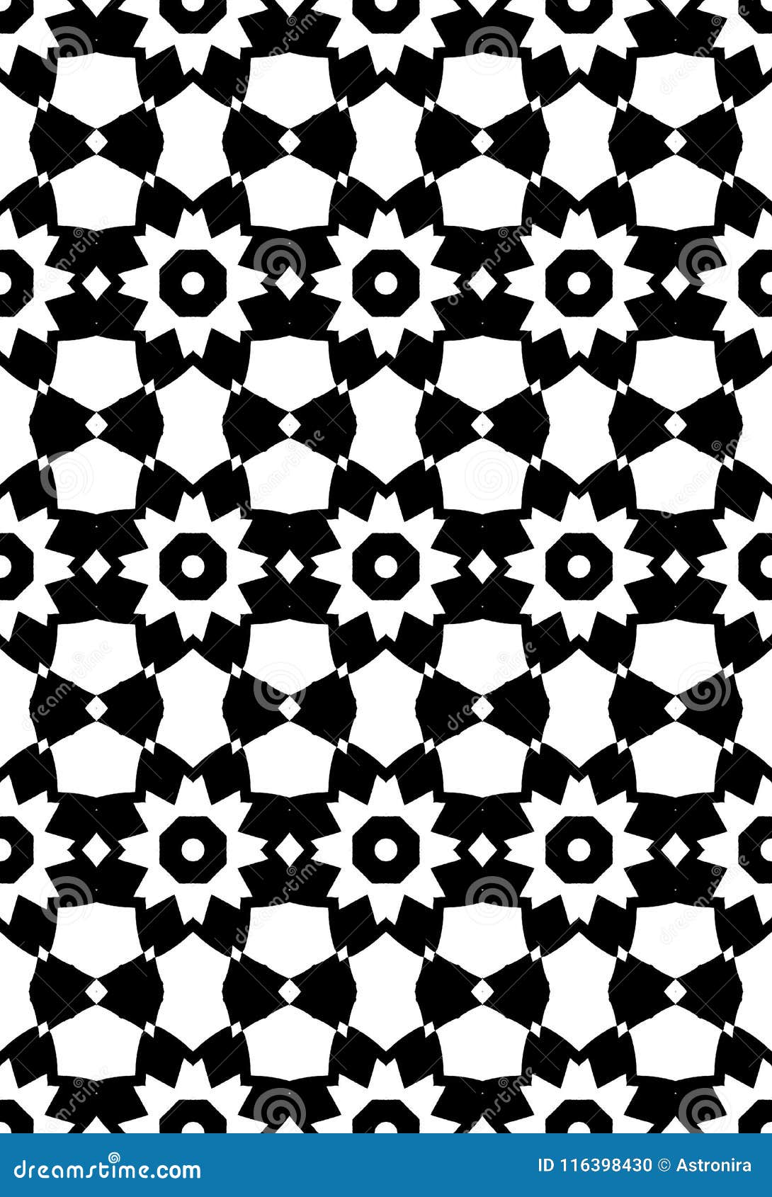 A Complex Pattern with Silhouettes of Flowers Stock Photo ...