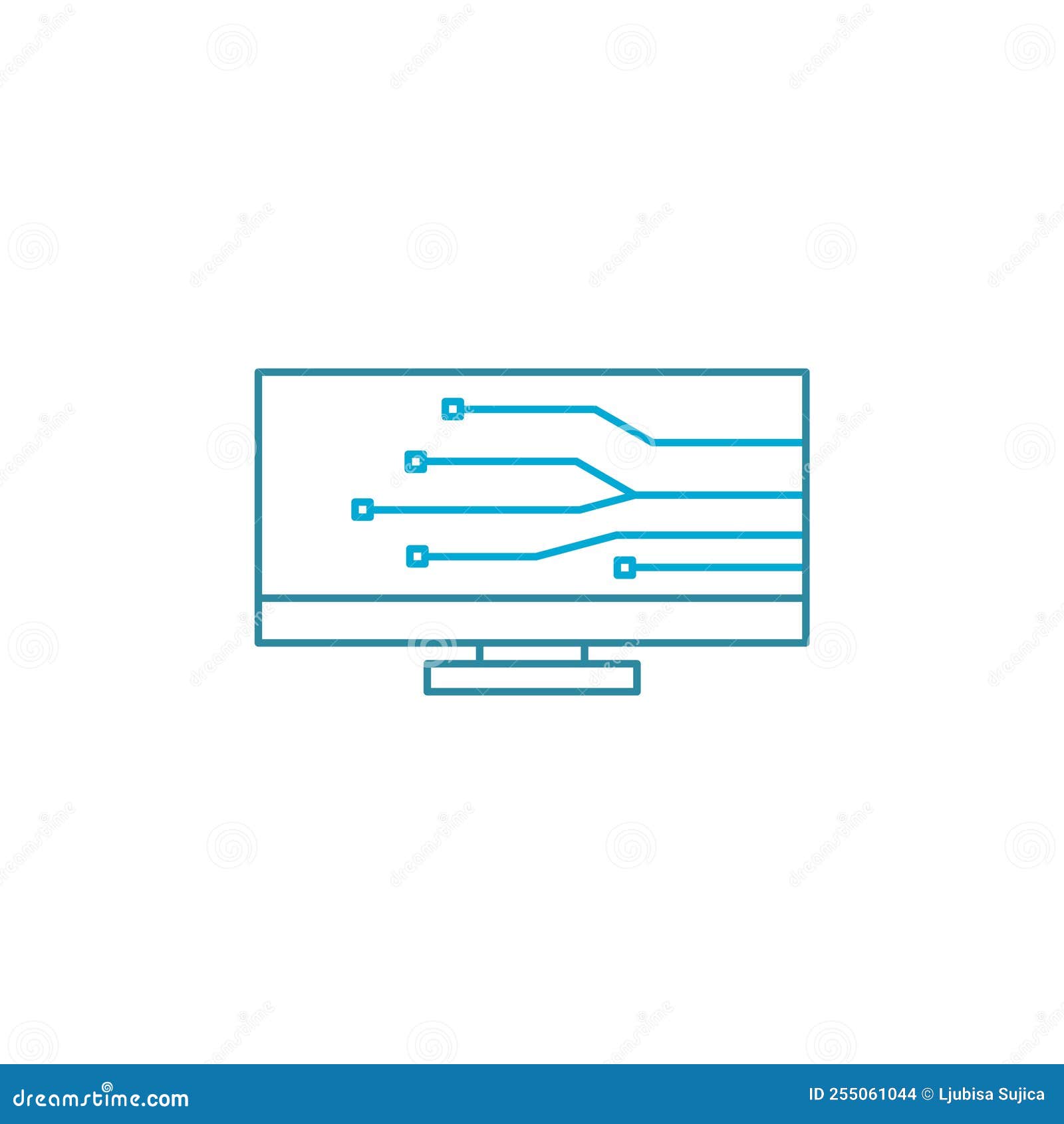 Digital Computer Logo Template. Computer Service Logo Design Isolated ...