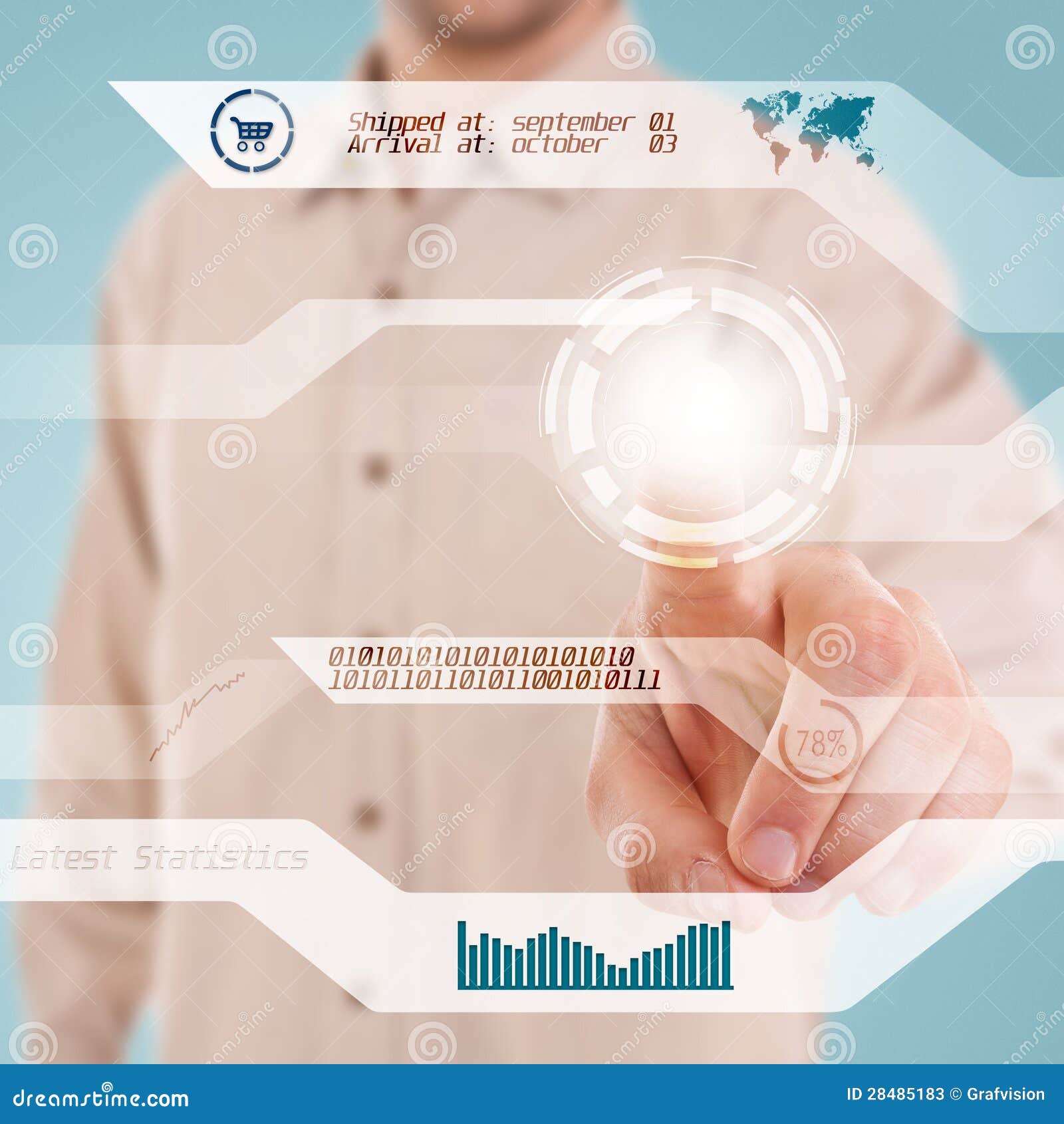 Digital concept stock illustration. Illustration of businessman - 28485183