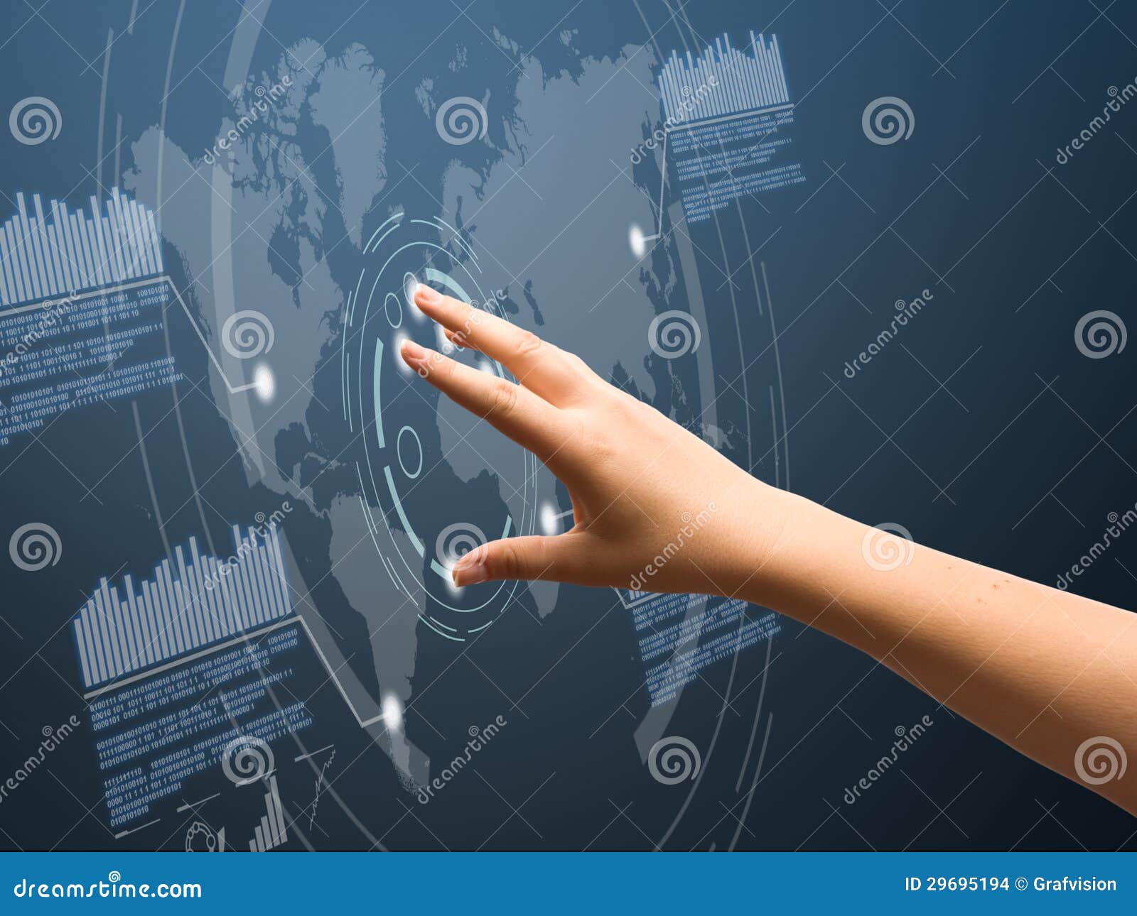 Digital concept stock illustration. Illustration of select - 29695194