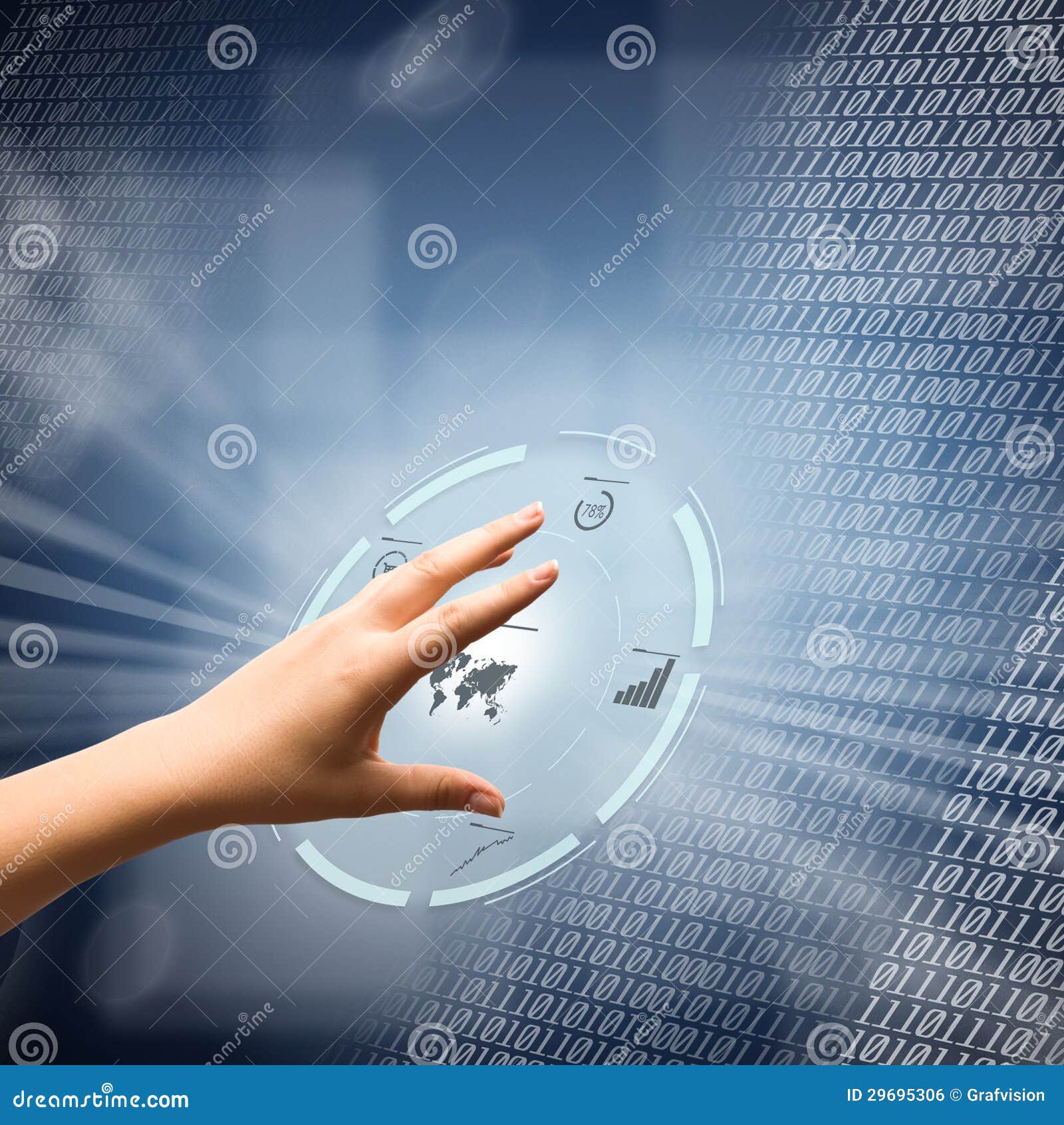 Digital concept stock illustration. Illustration of electronic - 29695306