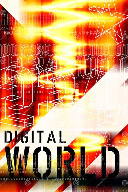 Digital Concept stock illustration. Illustration of communication - 596225