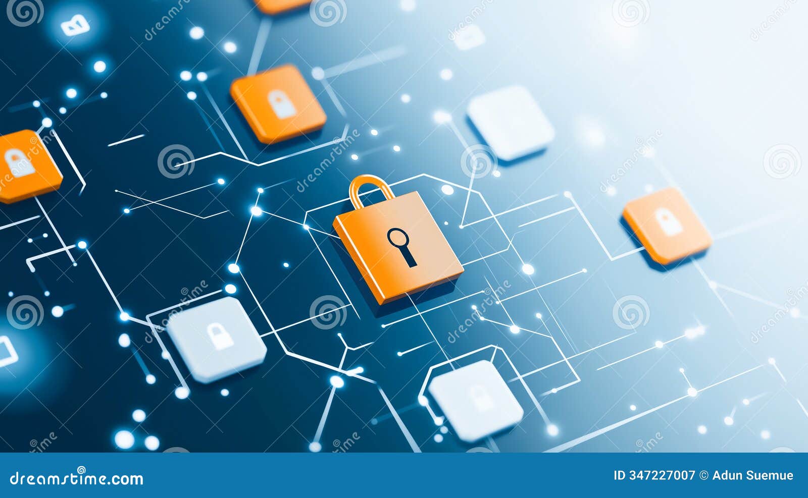 Digital Concept of Secure Data Protection with Lock Symbols ...