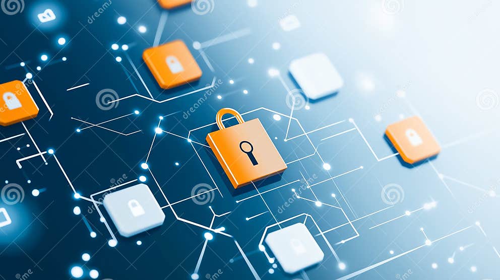 Digital Concept of Secure Data Protection with Lock Symbols ...