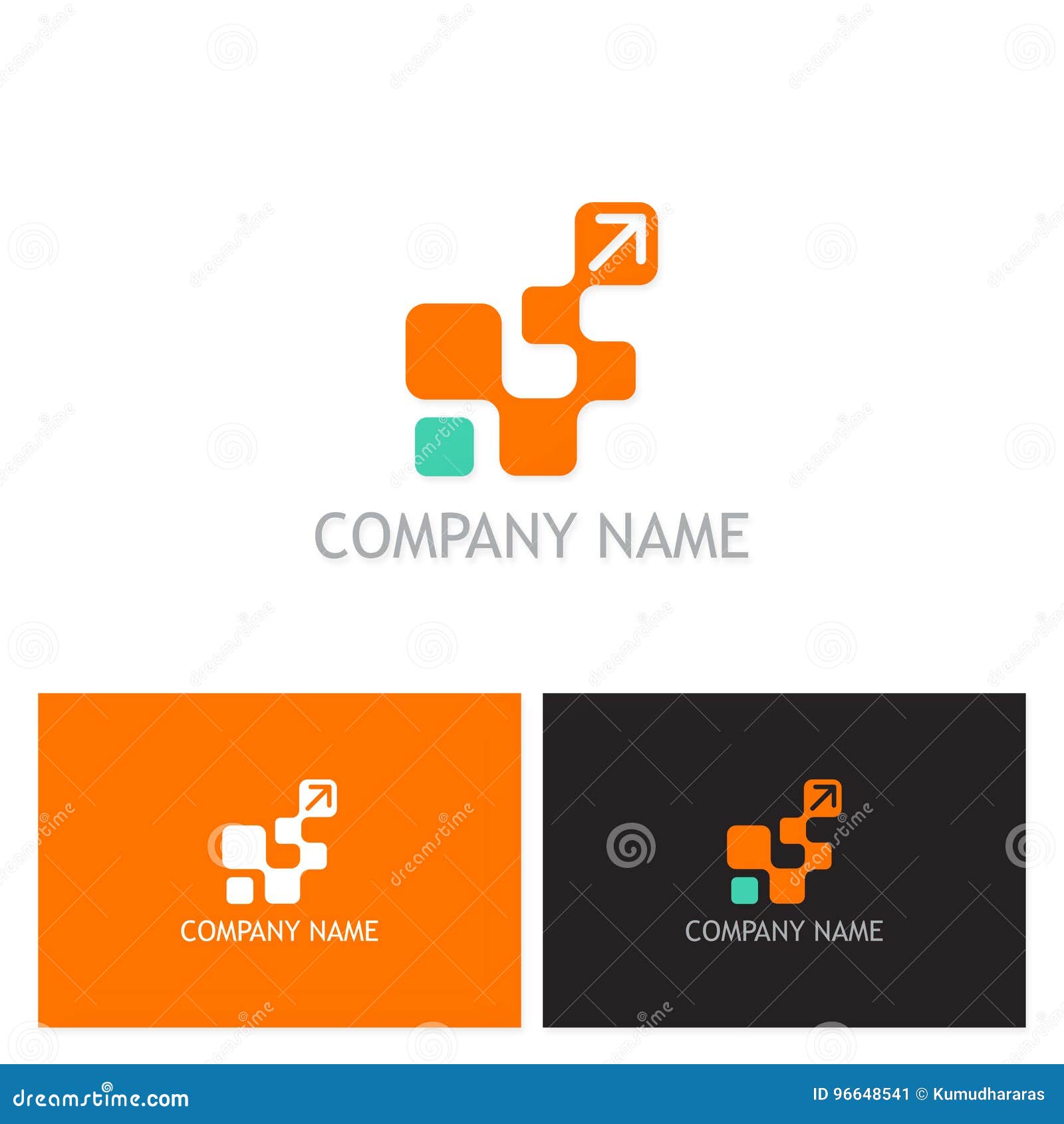 Digital connect arrow logo stock vector. Illustration of geometric ...