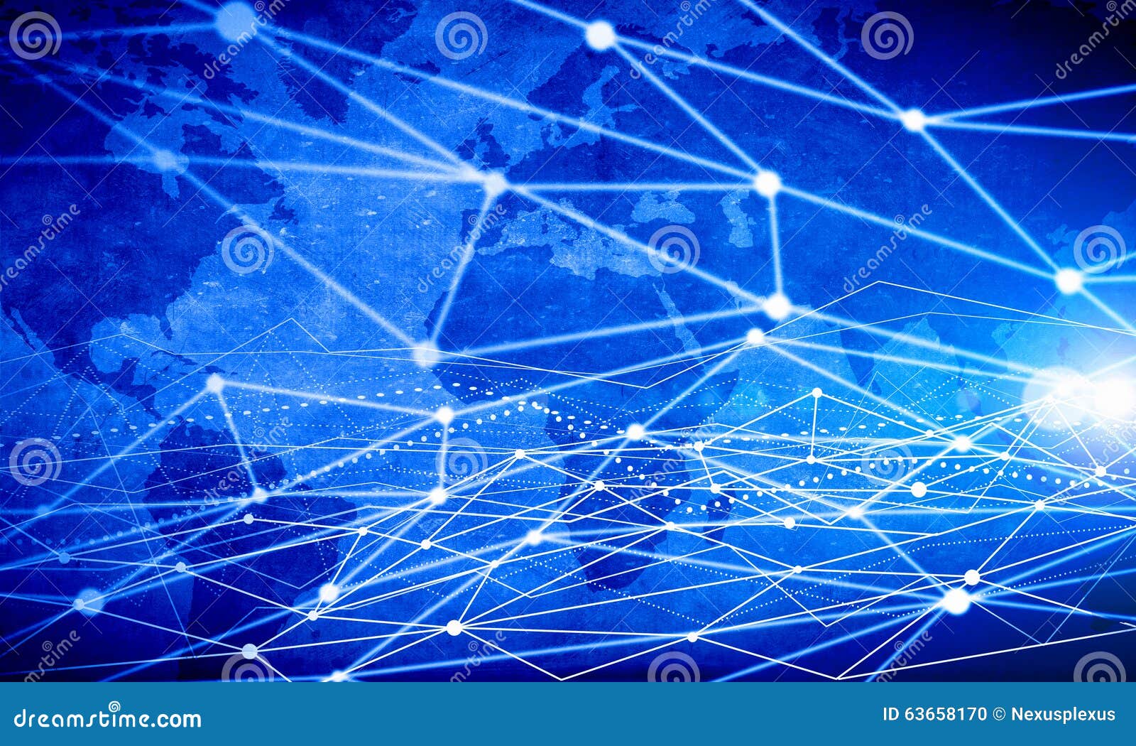 Digital Connection Background Stock Photo - Image of tech, circle: 63658170