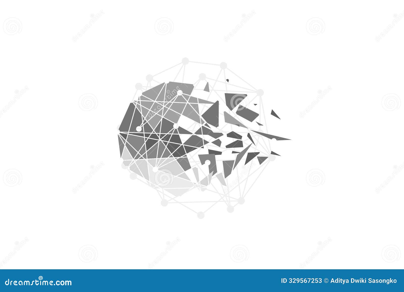 Digital connection logo stock vector. Illustration of sketch - 329567253