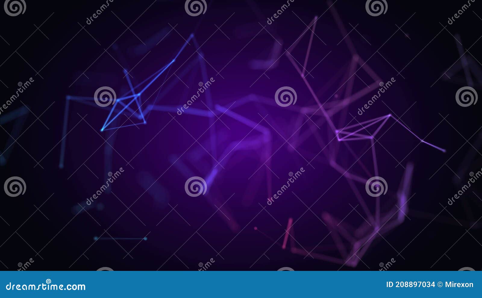 Digital Connection Moving Network Technology Background. Seamless Loop ...