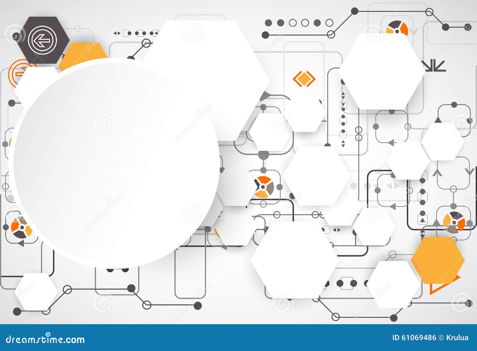 Digital connection scheme. stock vector. Illustration of connect - 61069486