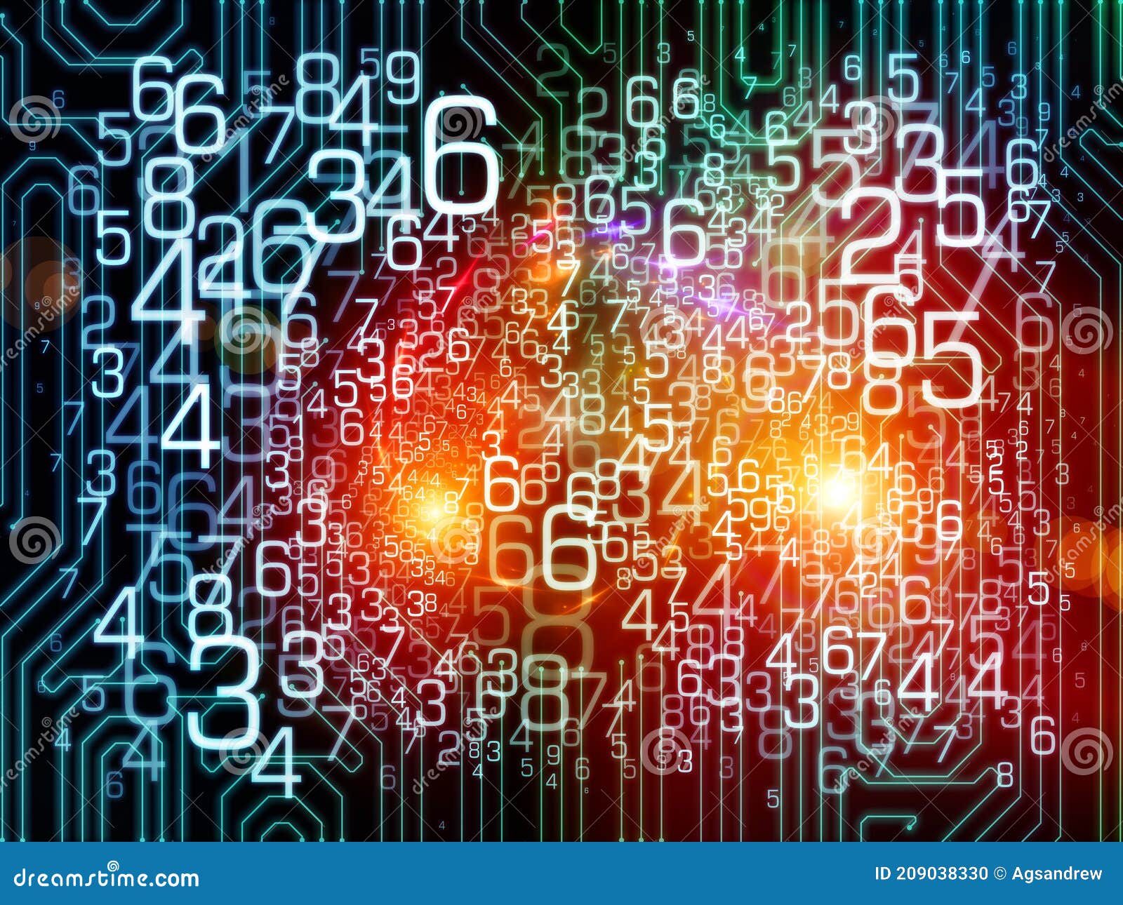 Digital Connectivity stock illustration. Illustration of data - 209038330