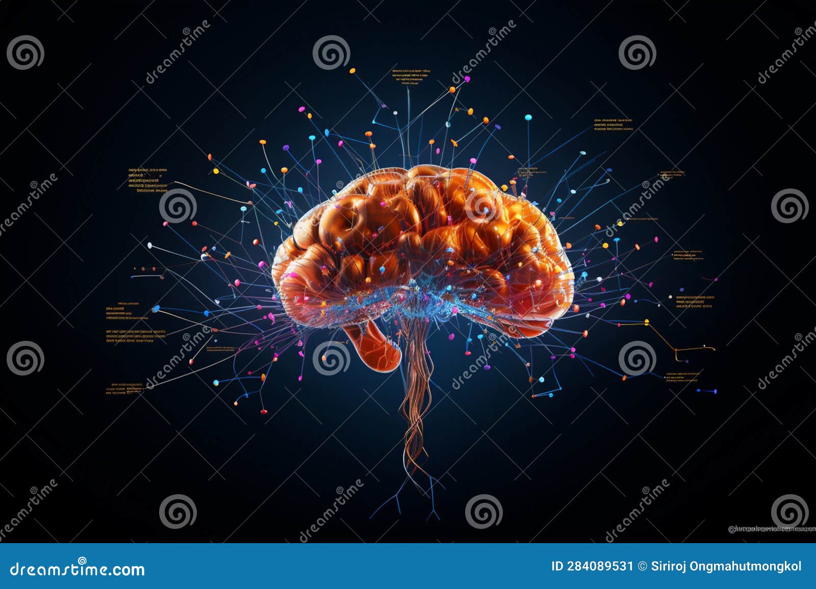 Digital Connectivity: Unveiling the Secrets of Brain Wireframe Mesh in ...