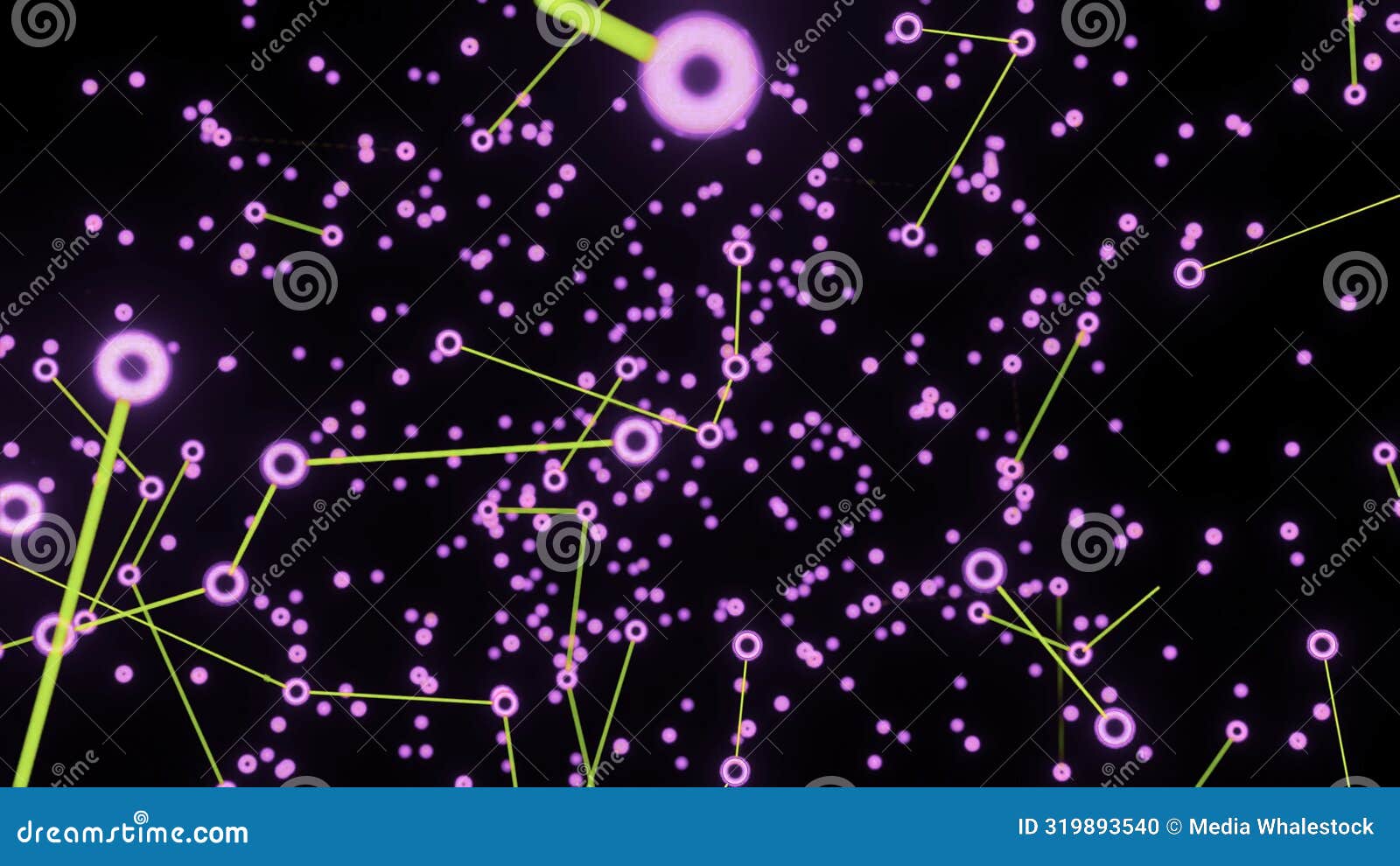 Digital Constellation Dot Line Moving Motion Graphics. Design. Plexus ...