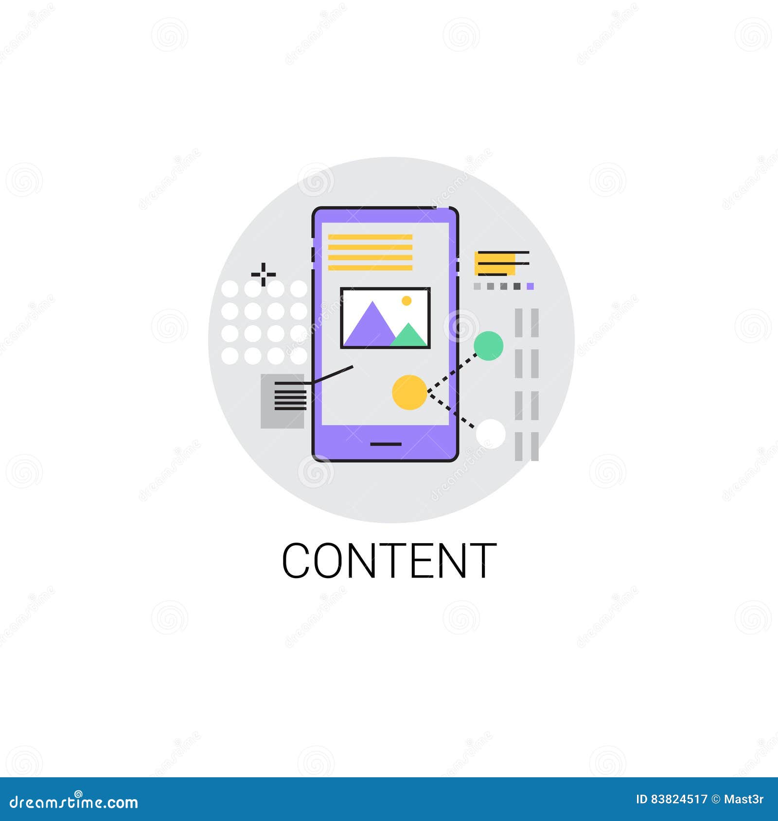 Digital Content Information Multimedia Icon Stock Vector - Illustration ...