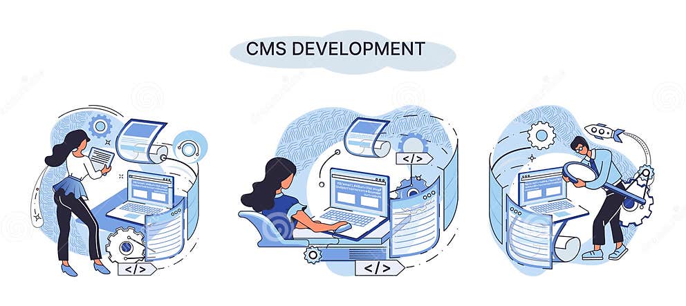 Concept of Digital Content Management System, CMS Development Software ...