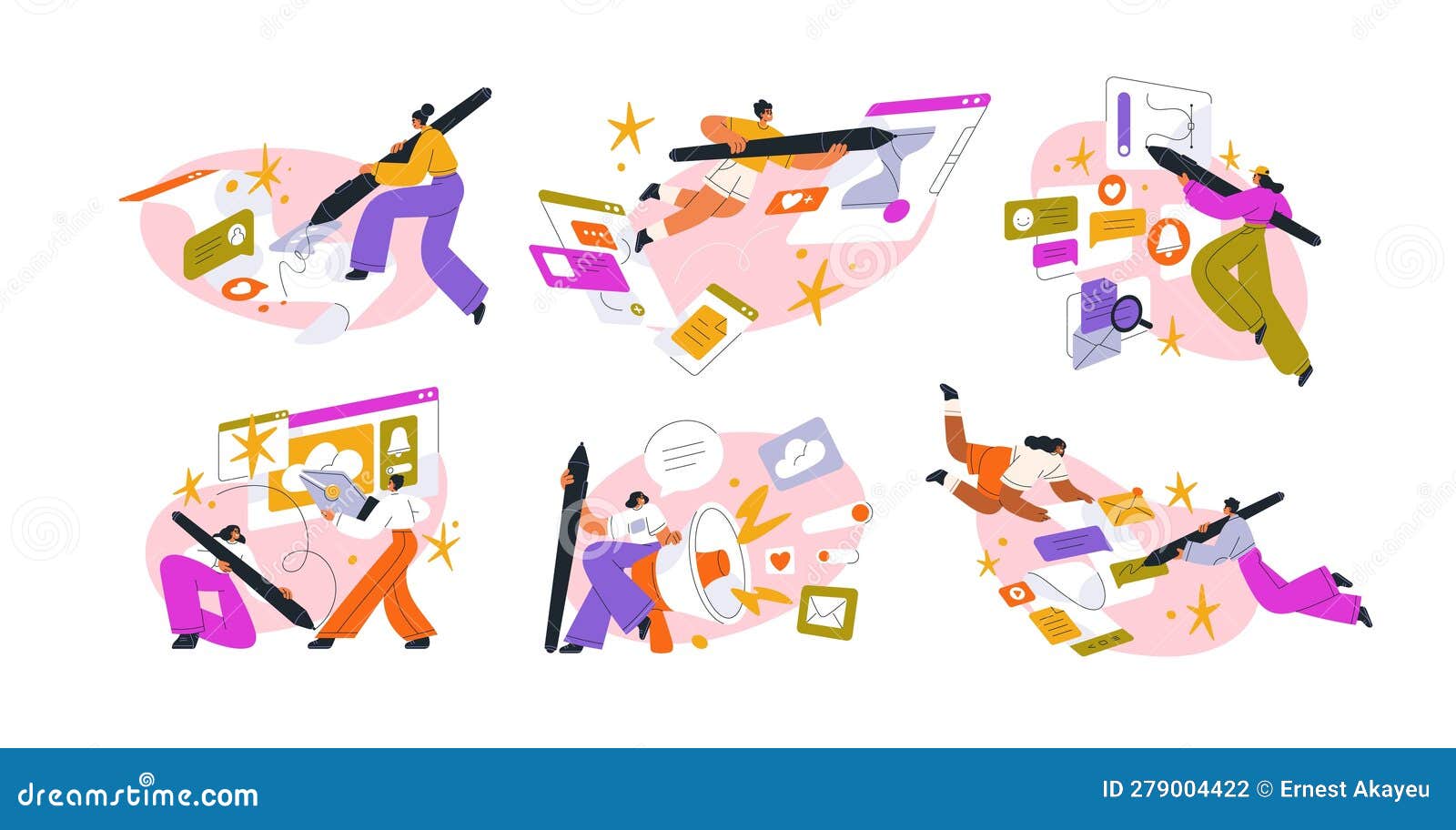 Creative Work In Mess, Chaos. Author, Screenwriter Creating Script ...