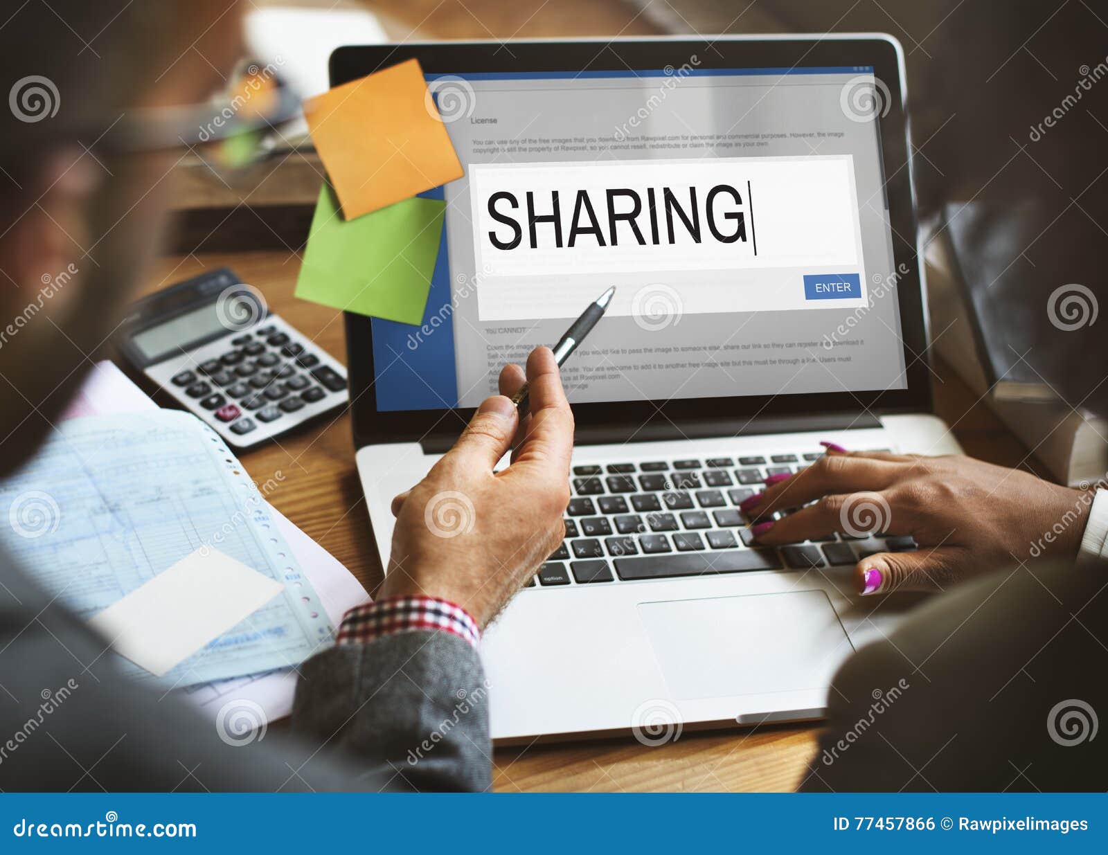 Digital Content Sharing Connect Website Searchbar Concept Stock Photo ...
