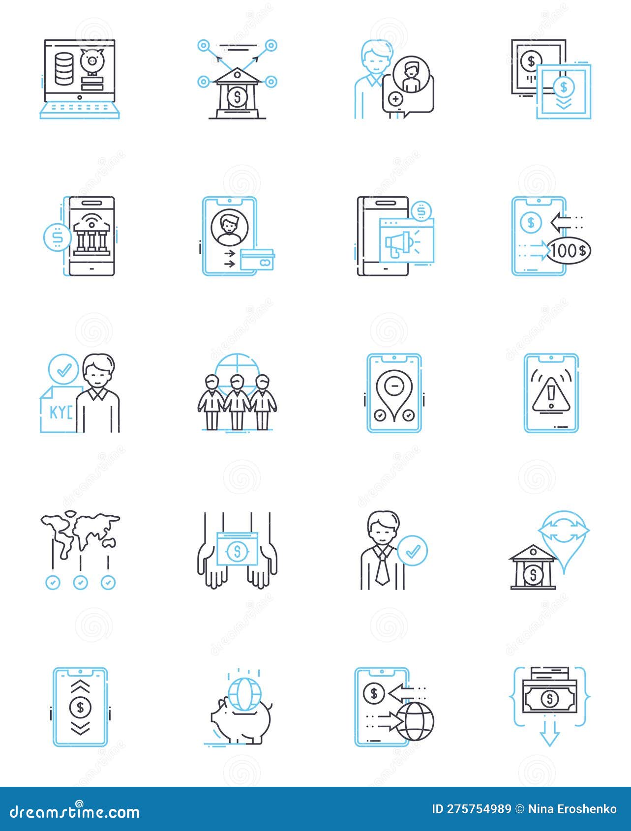 Digital Contracts Linear Icons Set. E-contracts, Electronic Signatures ... Digital Contracts Linear Icons Set. E-contracts, Electronic Signatures ...