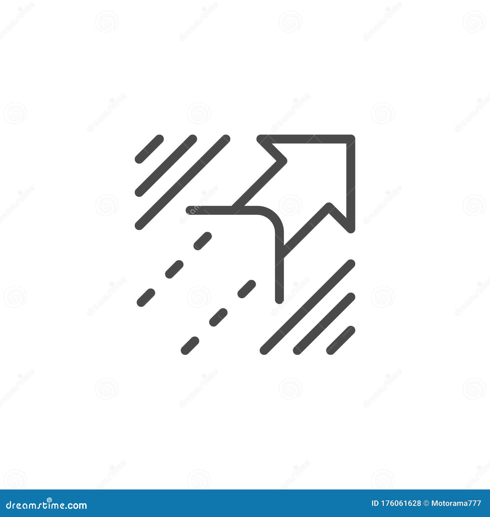 Digital Control Line Outline Icon Stock Vector - Illustration of move ...