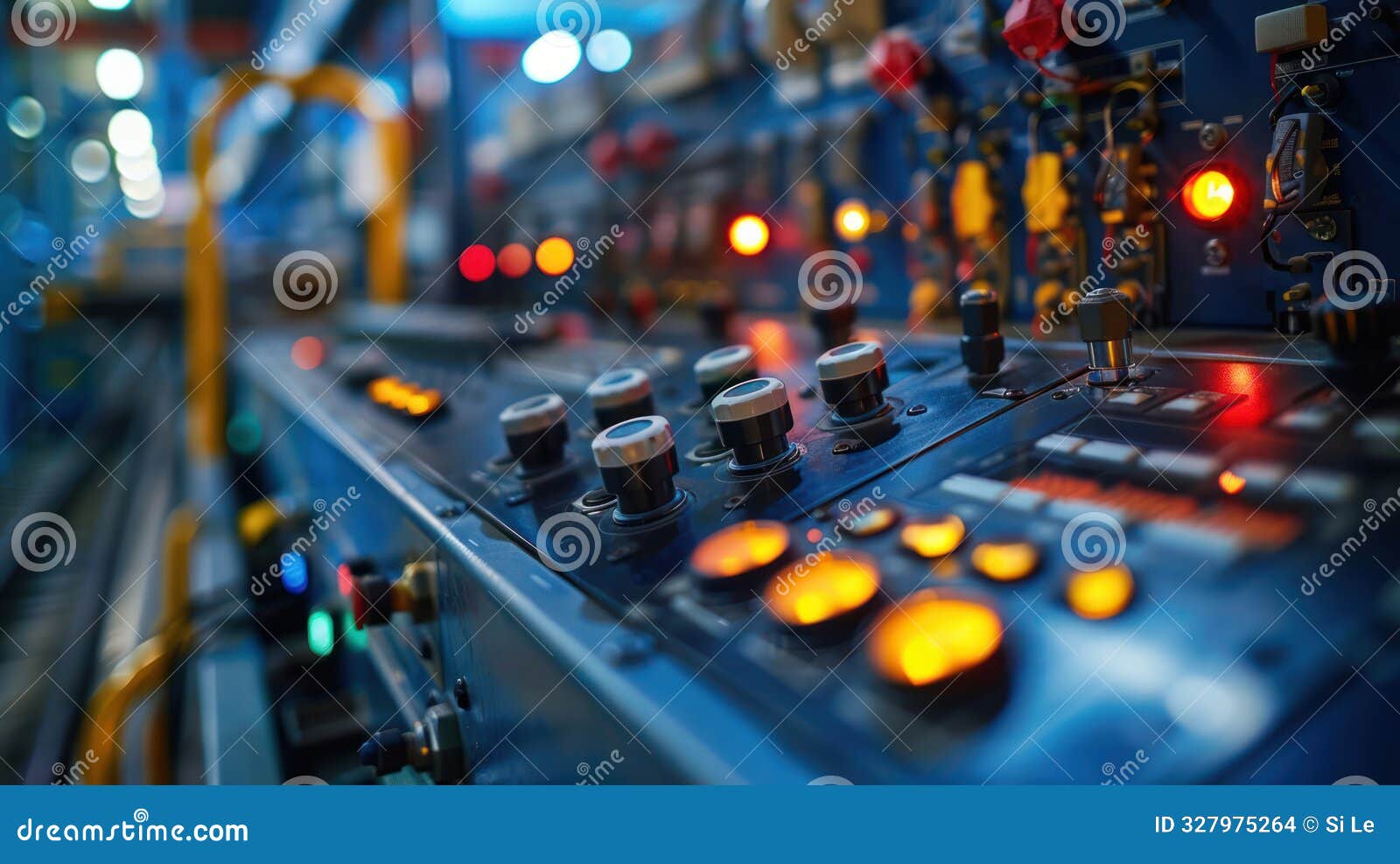 Digital Control Panel for Electronic Systems Stock Illustration ...