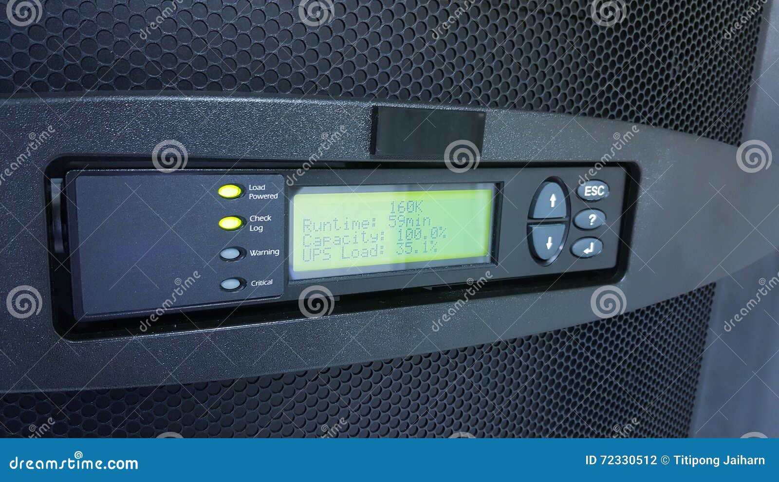 Digital Control Panel Power Supply for Data Center Stock Photo - Image ...