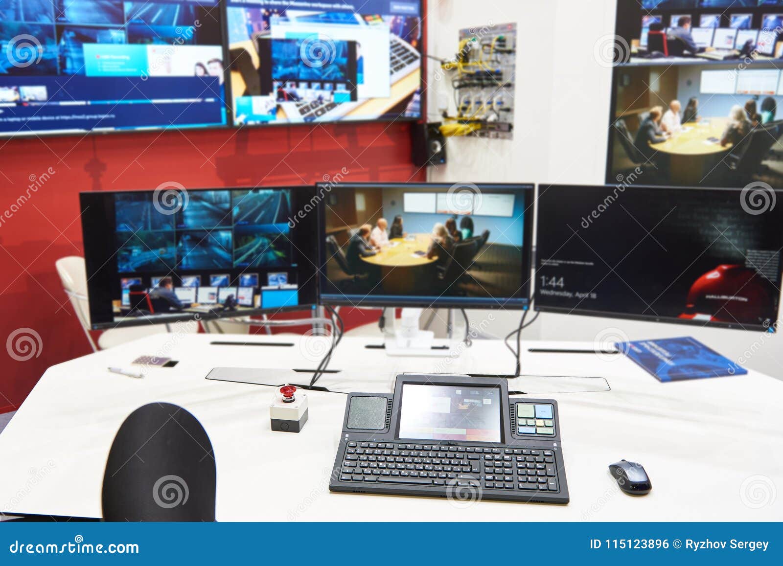 Digital Control System and Dispatch Center Stock Photo - Image of ...