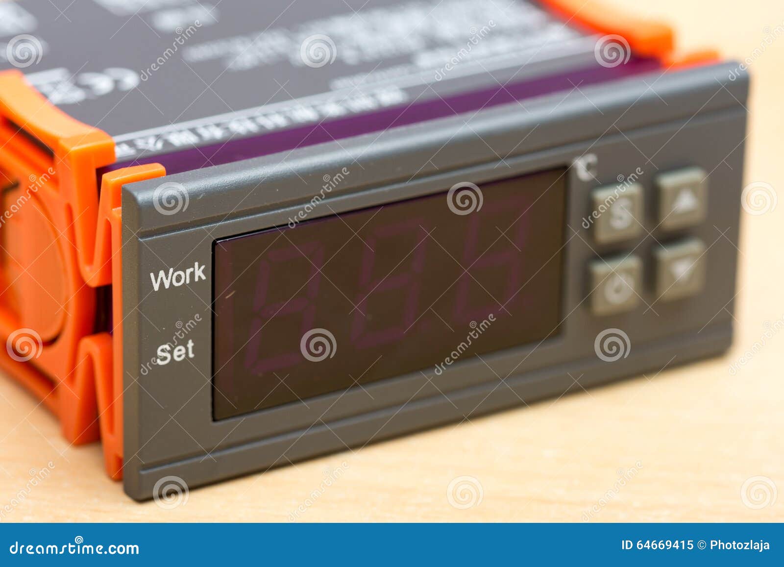 Digital Controller Temperature Alarm Security Stock Image - Image of ...