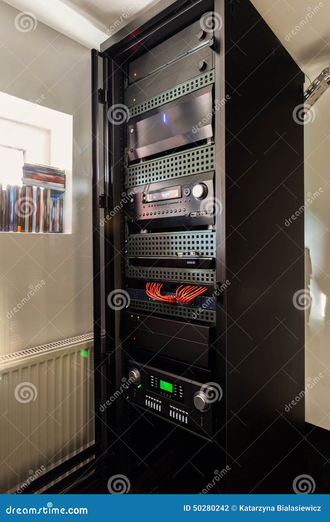 Digital Controls at Home Cinema Stock Photo - Image of estate ...