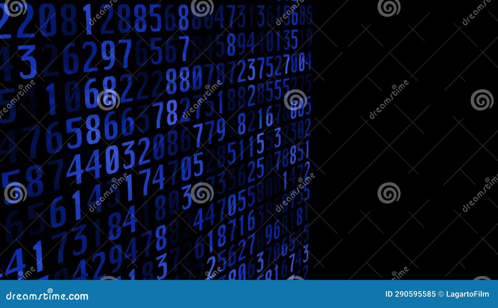 Digital Counter Visualizing Data Change through Fluctuating Numbers ...