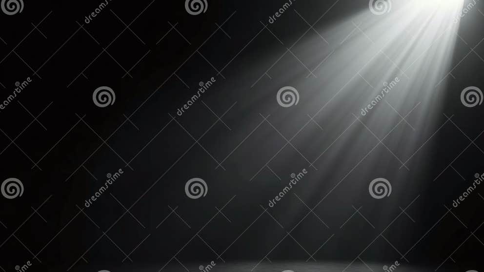 Digital Creation with High-contrast Scene and Light Source Scene Stock ...