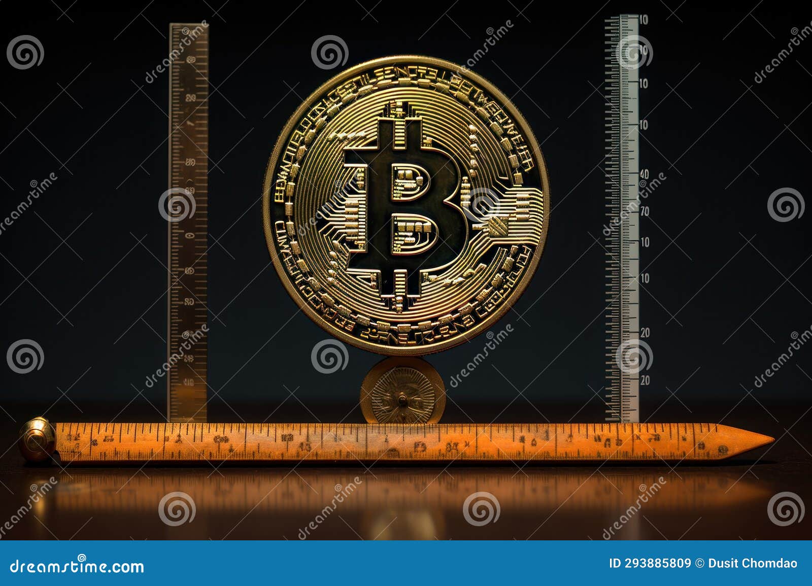 Digital and Cryptocurrency Concept. Bitcoin is the Ruler Stock ...