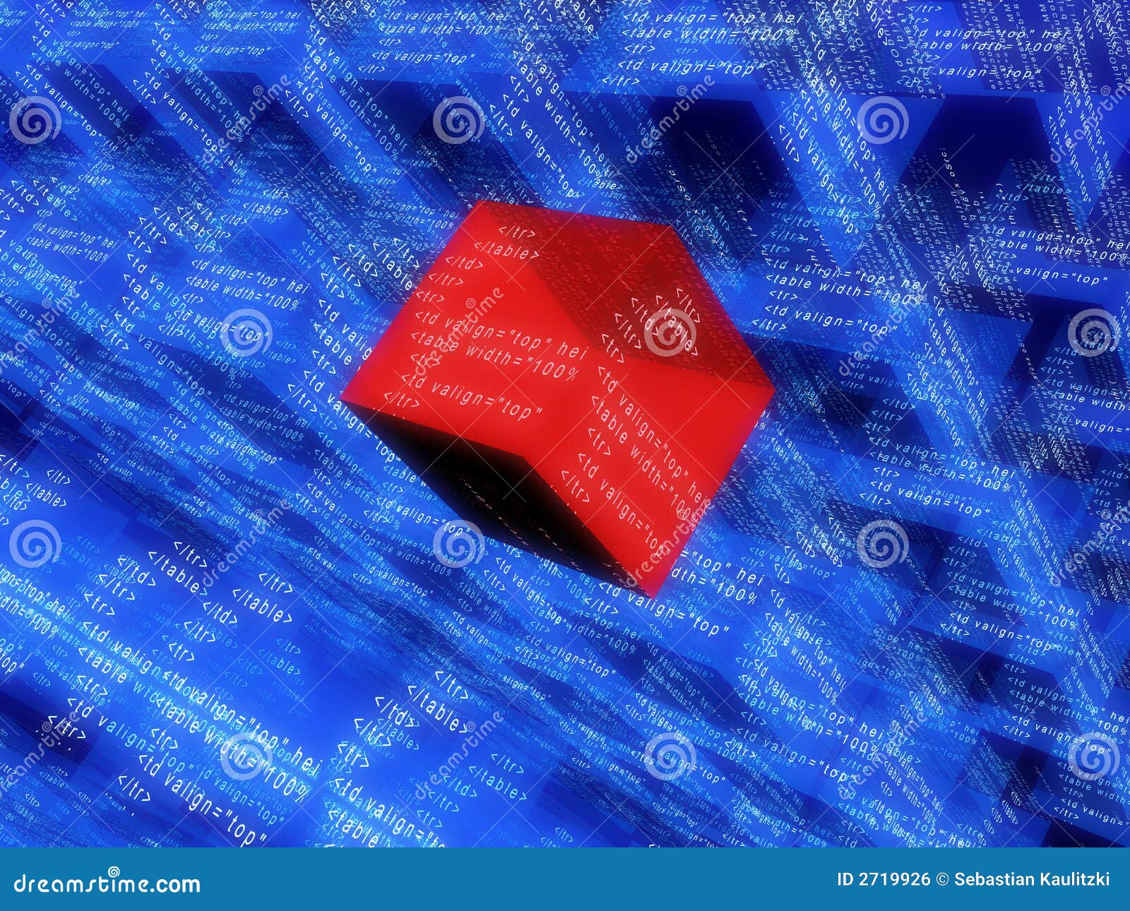 Digital cubes stock illustration. Illustration of electronics - 2719926