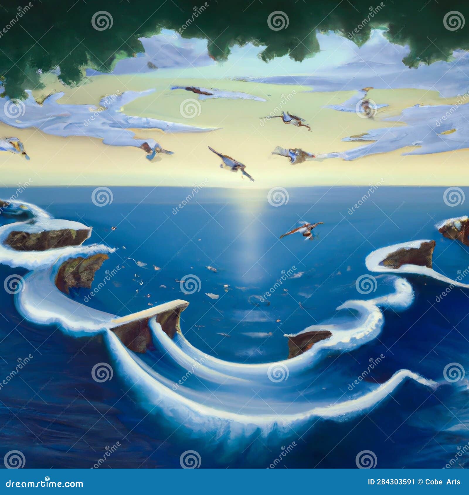 Digital Cubism, Array Of Human Faces Pieced Together, Each Face Encoded ...