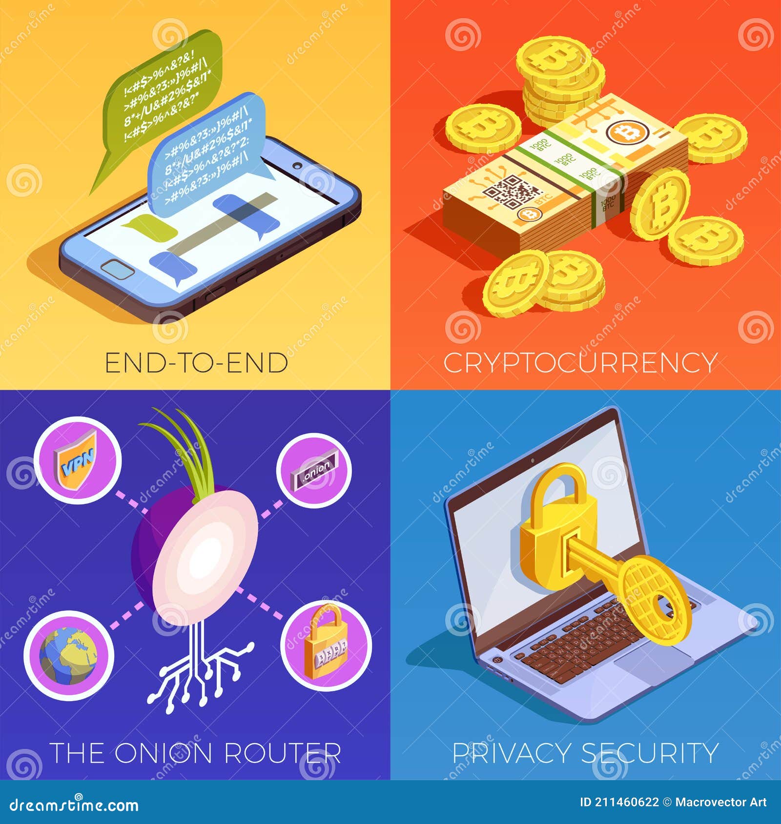 Digital Currency Design Concept Stock Vector - Illustration of cyber ...