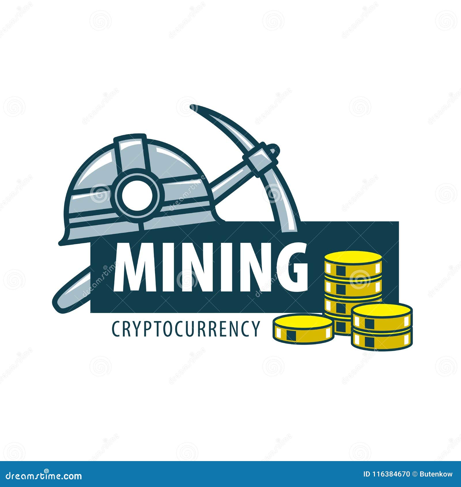 Digital currency mining stock vector. Illustration of abstract - 116384670