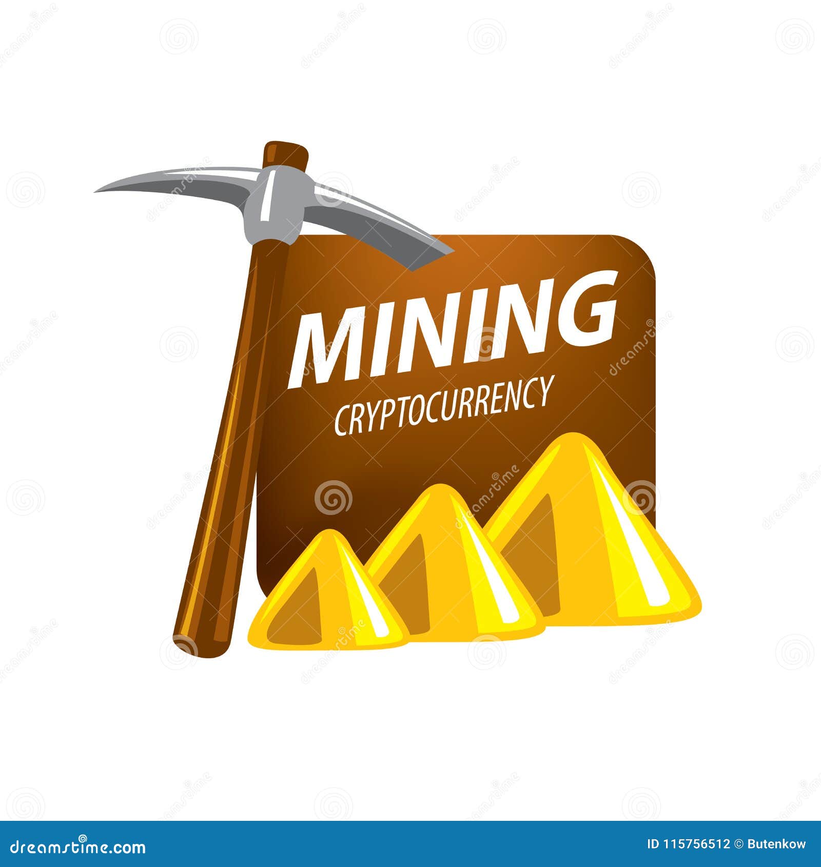 Digital currency mining stock vector. Illustration of exchange - 115756512