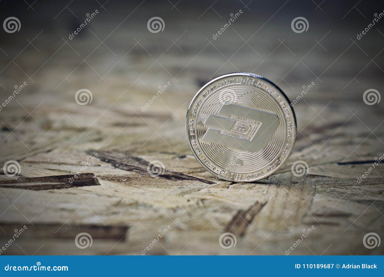 Silver dash coin stock image. Image of finance, virtual - 110189687