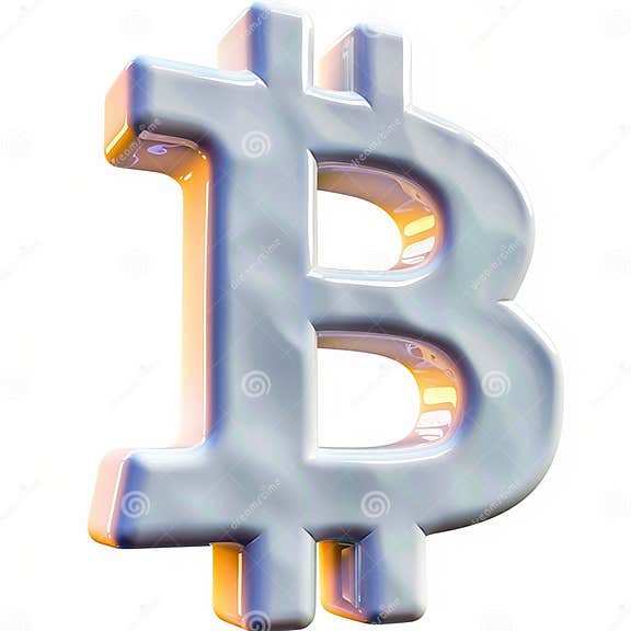 Digital Currency Symbol Displayed on a White Background Stock ...